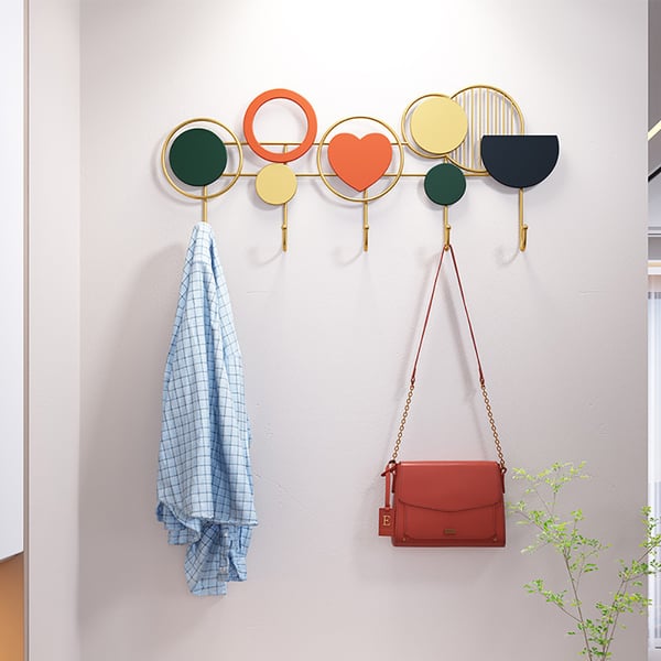 7-Hook Modern Entryway Wall Mounted Coat Rack | Homary