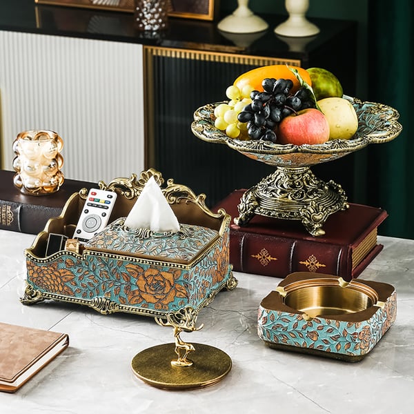 Multifunctional European Tissue Holder Remote Control Storage Living ...