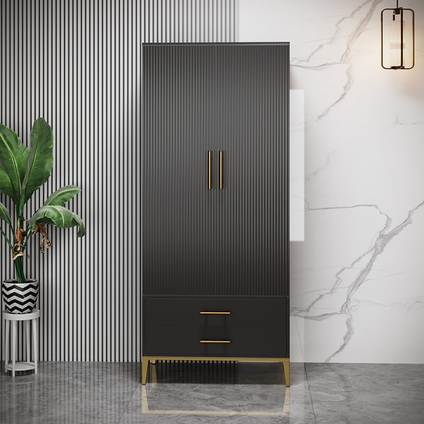 Black Bar Cabinet with Door Modern Storage Home Bar Cabinet with Glass ...