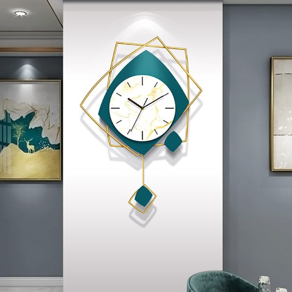 Nordic Modern Irregular Abstract Art Large Wall Clock with Unique ...
