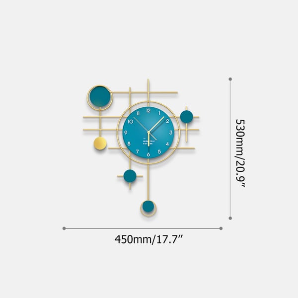 Contemporary Fashion Geometric Large Wall Clock with 3D Visual Effect ...