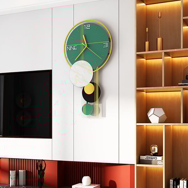 Modern Geometric Round Design Aesthetic Art Wall Clock | Homary UK