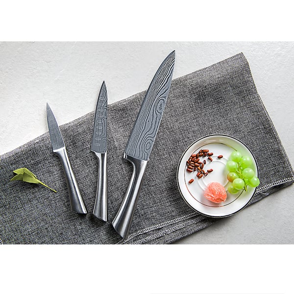 Stainless Steel 9 Piece Assorted Knife Block Set Chef's Knife Set ...