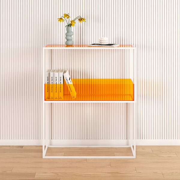 2-Tier Modern Simple Shelves Standing Storage Shelf | Homary UK