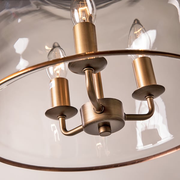 Retro Simple Transparent Glass Personalized Lamp | Homary UK