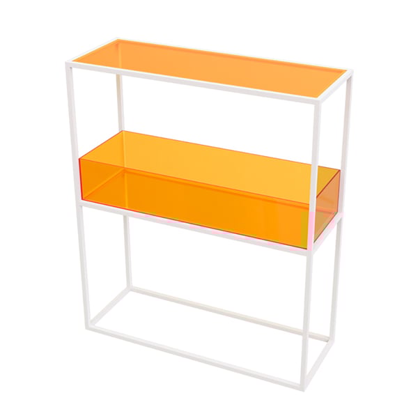 2-Tier Modern Simple Shelves Standing Storage Shelf | Homary UK