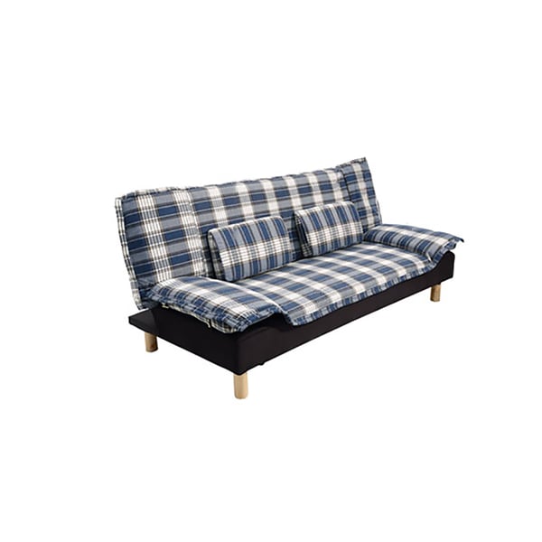 Blue Plaid Sleeper Sofa | Baci Living Room