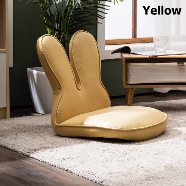 Brown Modern Indoor Lounge Chair Floor Chair with Rabbit Ears | Homary