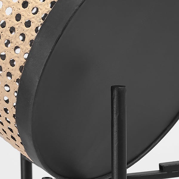 Rustic Rattan Plant Stand Indoors Removable Flower Holder Set of 4-Homary