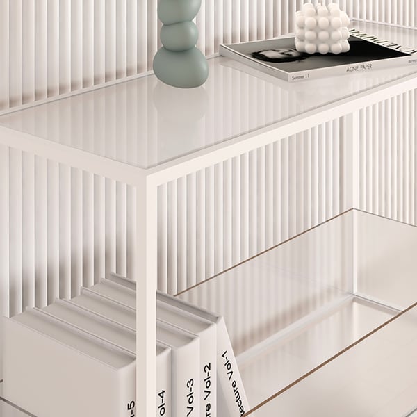 2-Tier Modern Simple Shelves Standing Storage Shelf | Homary UK