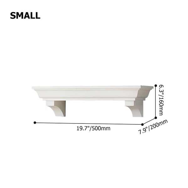 Medieval Wall-Mounted Shelving in Wood | Homary