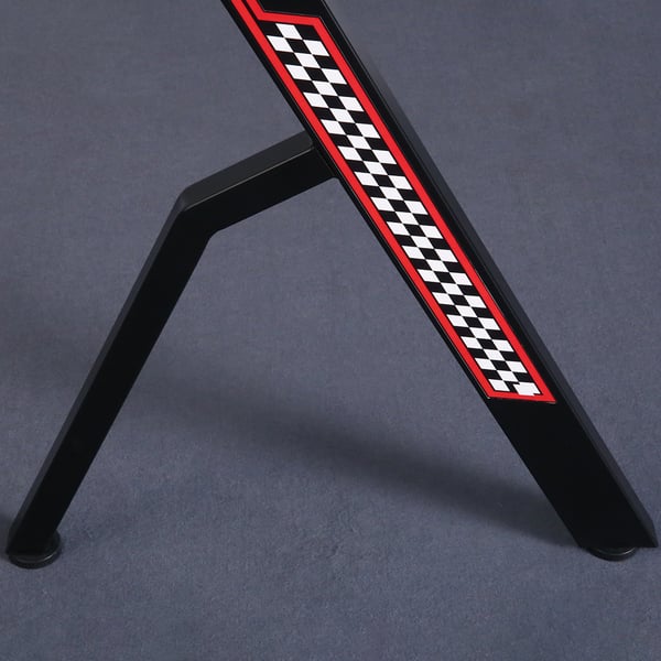 Modern Black Gaming Desk in MDF & PVC Standing Desk | Homary