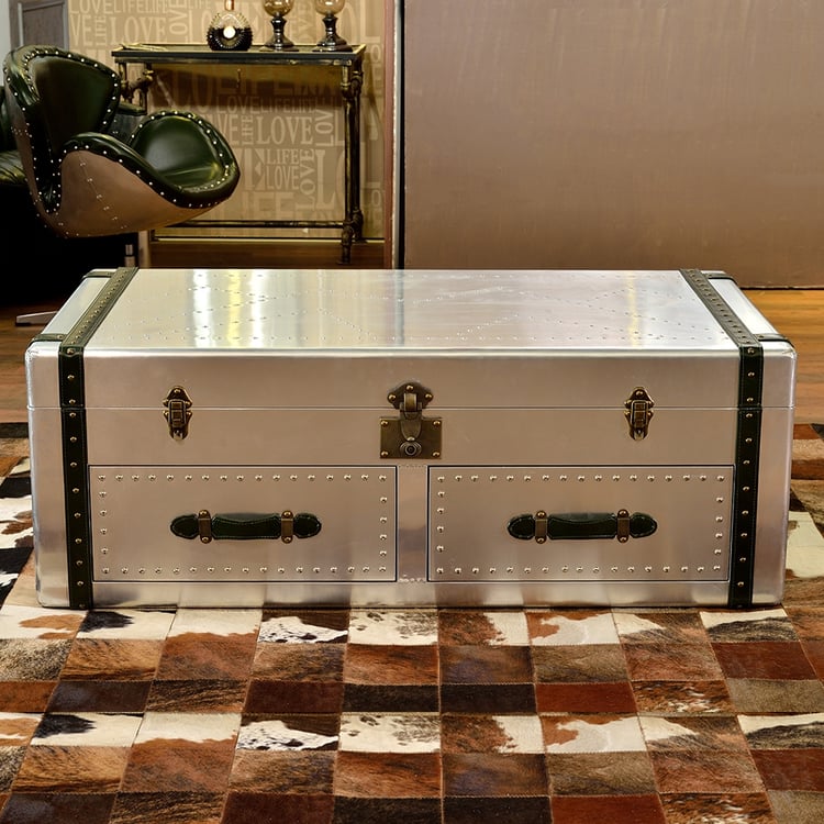 Aviator Coffee Table with Drawers & Storage Flip Top Accent Table｜Homary