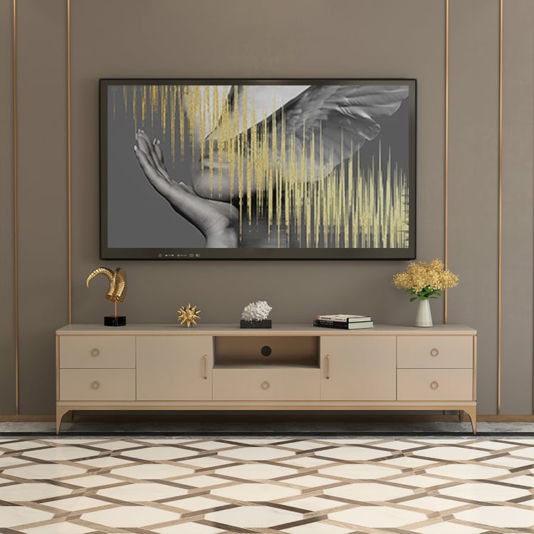 Champagne tv unit store