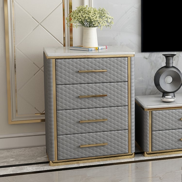 Grey and gold dresser store