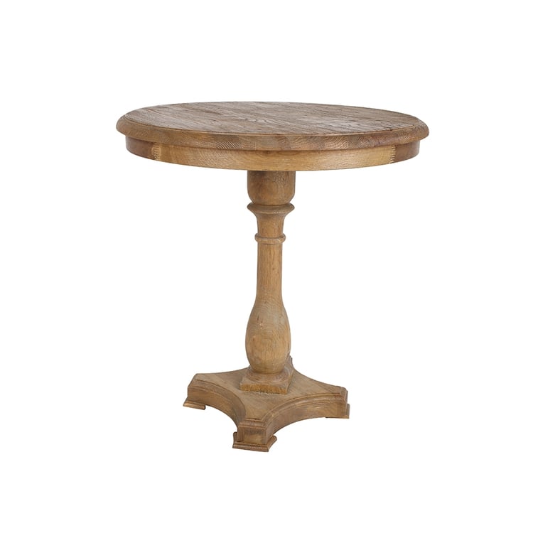 Round pedestal accent table store