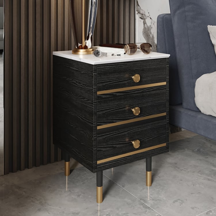 Black nightstand modern store