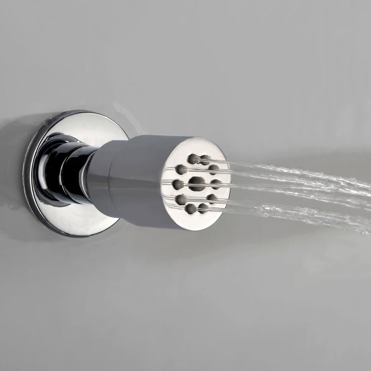 Modern Single Function Wall Mounted Adjustable Solid Brass Body Spray ...