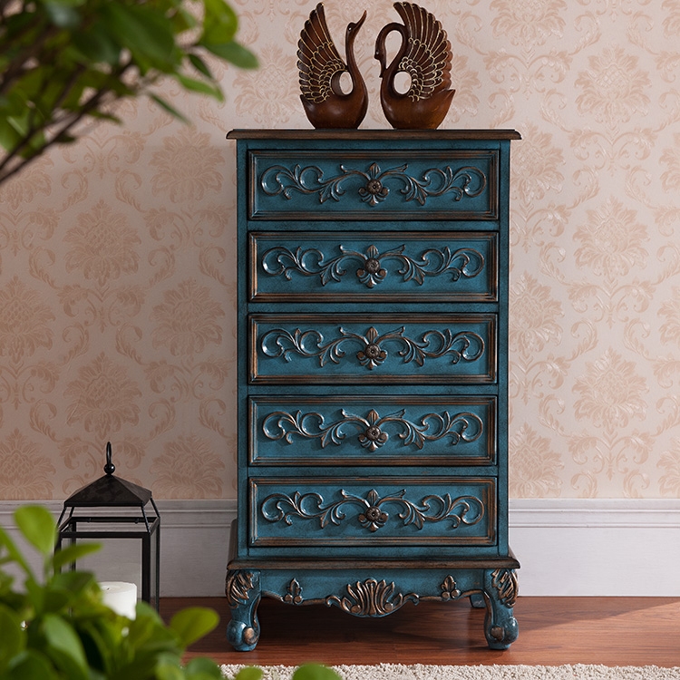 Tall wooden dresser store