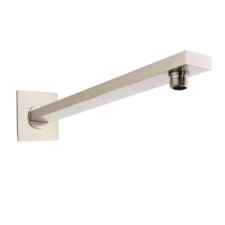 16 Inch Solid Brass Wall-Mount Square Shower Arm and Trim Plate in ...