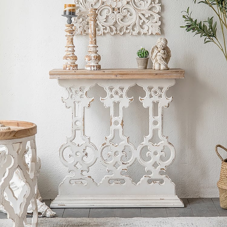French Contry Entryway Table Distresse Console Table Exquisite Design ...