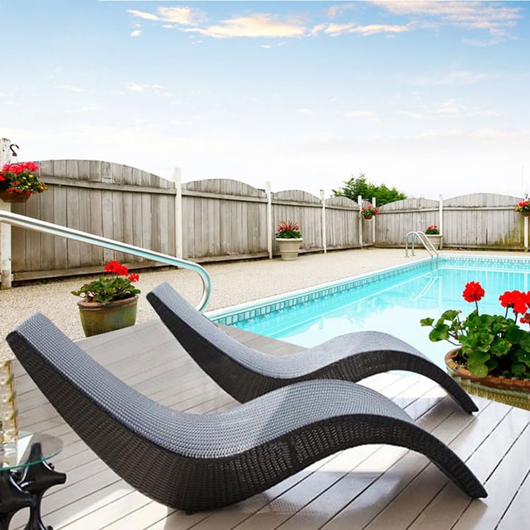 S shaped chaise lounge store