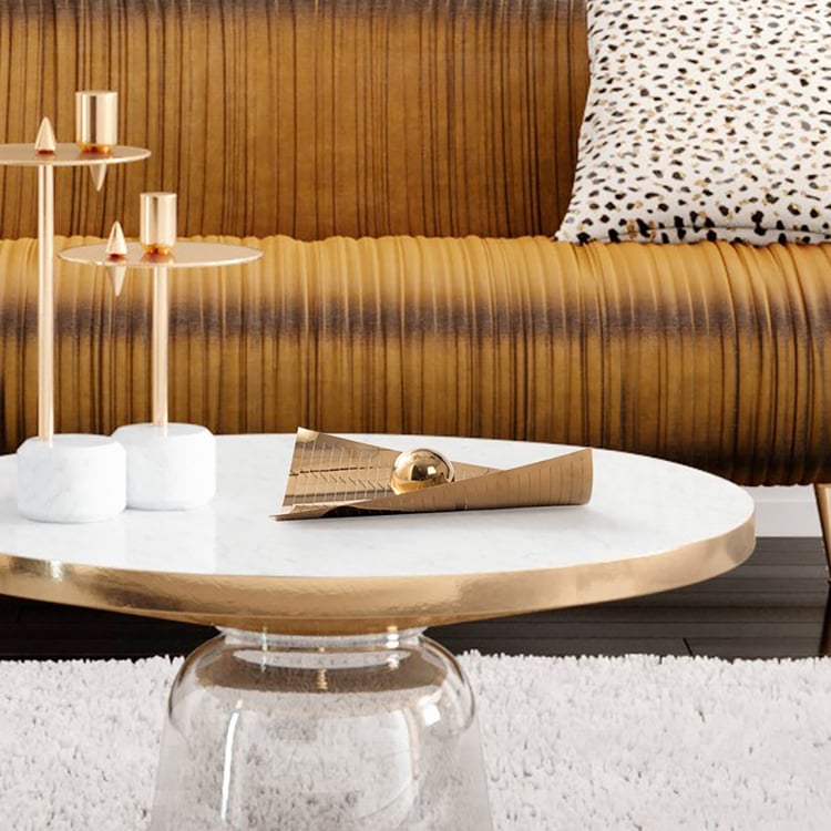 Luxury Rectangular Fruit Tray Desk Organiser in Gold｜Homary AU