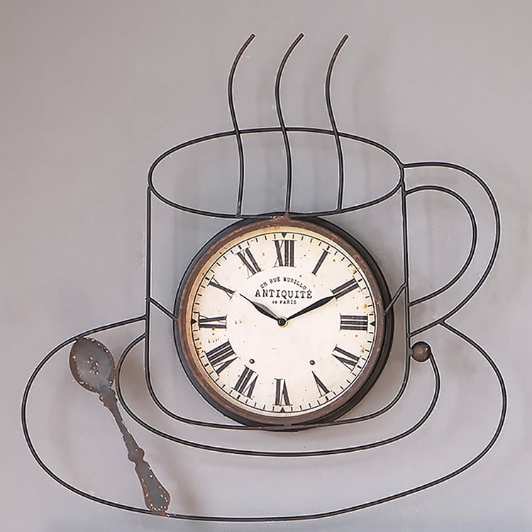 Personality Coffee Cup Design Retro-Style Roman Digital Oversized Wall ...