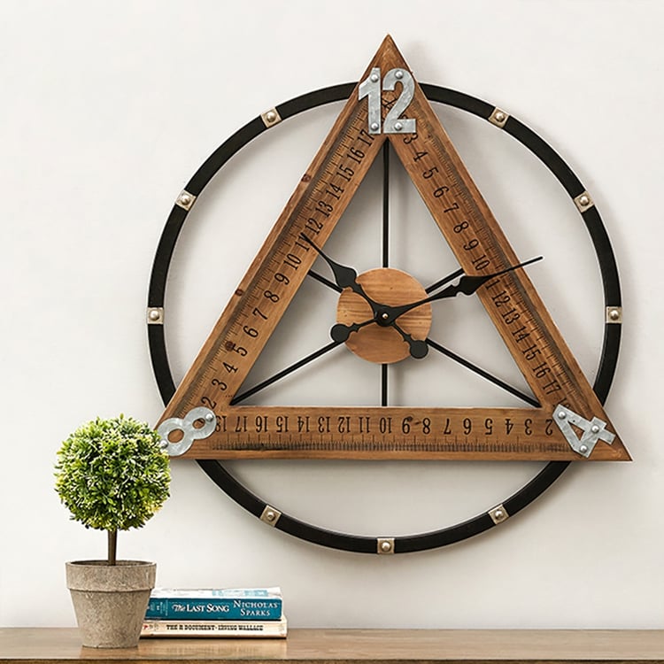 Retro-Industrial Style Geometric Round&Triangle Innovative Oversized ...
