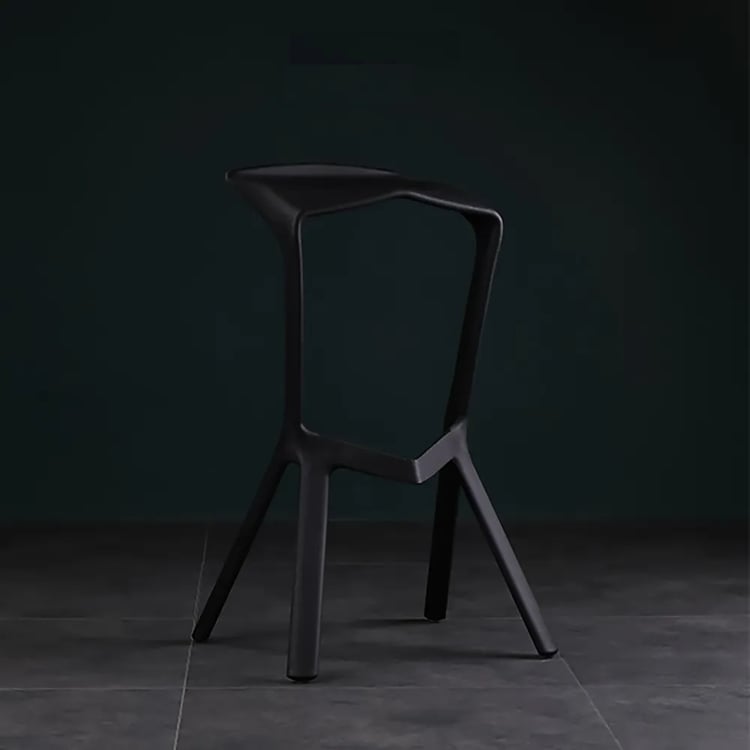 Nordic PP Plastic Bar Stool Exquisite Shape Counter Chair Set of 2｜Homary