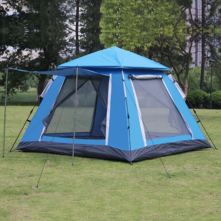 Automatic Instant Open 3-4 Person Tent with 4-Sided Windows | Homary UK