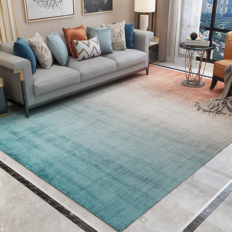 1500mm × 2400mm Modern Abstract Cloth Pattern Multi-coloured Rectangle ...