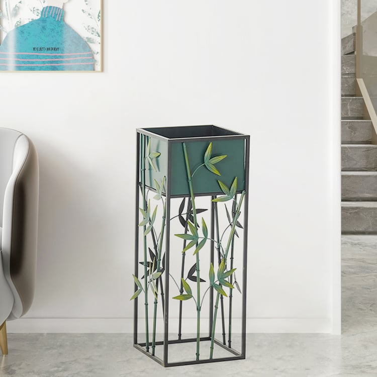 Contemporary Standing Plant Stand in Green｜Homary