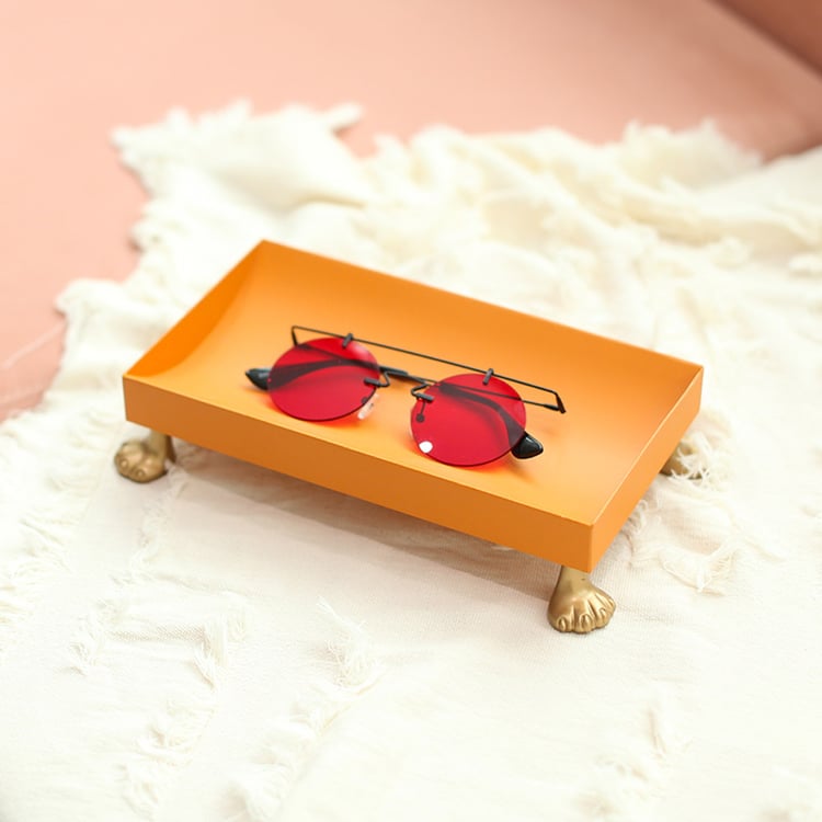 Metal Entryway Key Tray Desktop Organiser Creative Storage Decor｜Homary UK