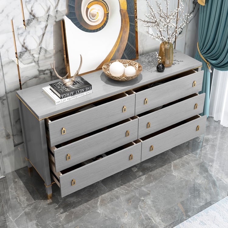 Gray gold dresser store