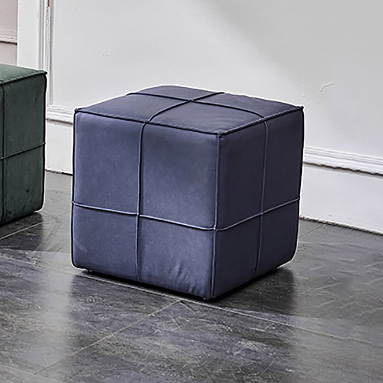 419.1mm Simple Modern Square Faux Leather Upholstered Ottoman Stool ...