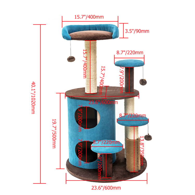 Blue Cat Tree
