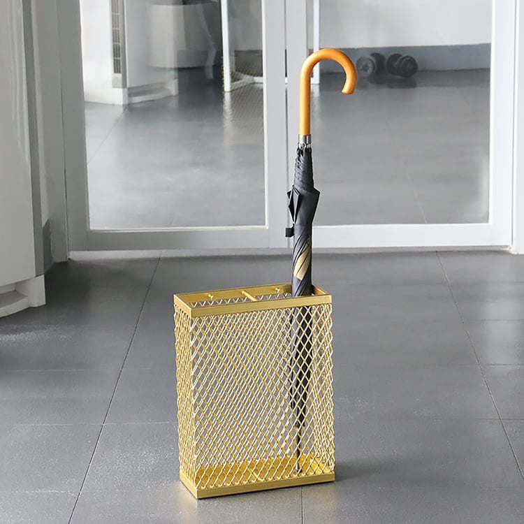 Modern Umbrella Stand in Gold｜Homary UK