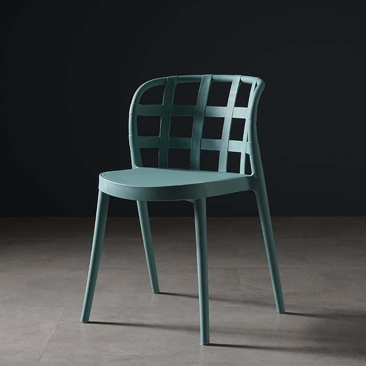 Green Modern Dining Chair PVC Dining Chair Set of 2｜Homary