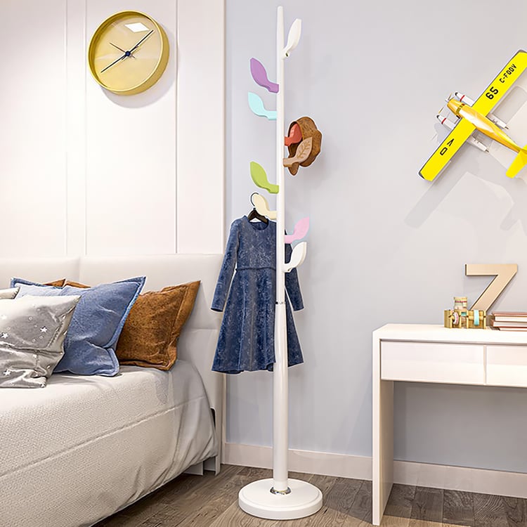 67.7" Kids Coat Rack Leaf Shaped｜Homary