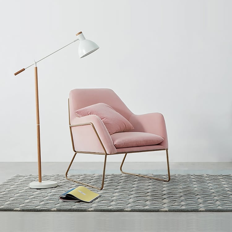 Modern Pink Accent Chair