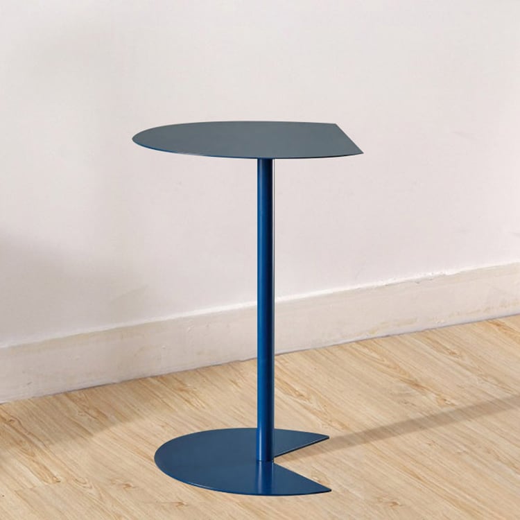 Modern End Table with Metal Side Table in Blue｜Homary UK