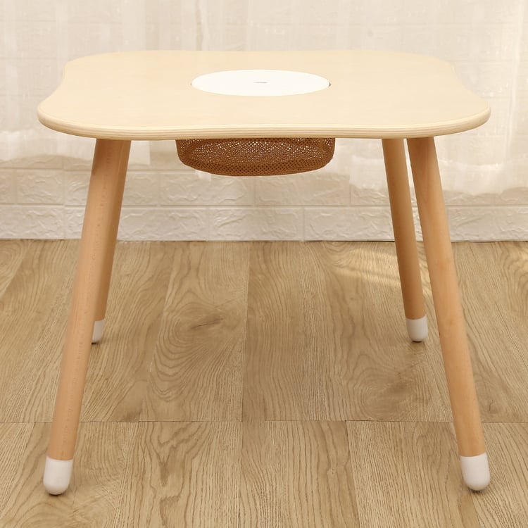 Muti-Function Solid Wood Kids Play Table with Storage A｜Homary