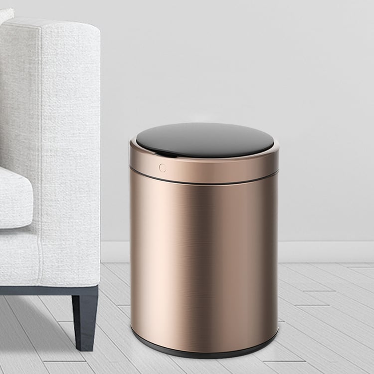 Automatic Touchless Sensor Stainless Steel Rose Gold Rubbish Bin 9 ...