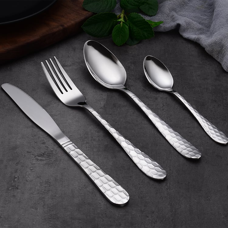60 Pieces Stainless Steel Flatware Set Tableware Set, Service for 15｜Homary
