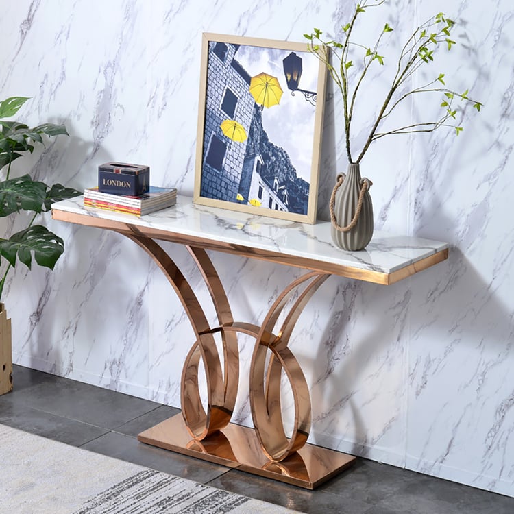 Rose Gold Computer Stand
