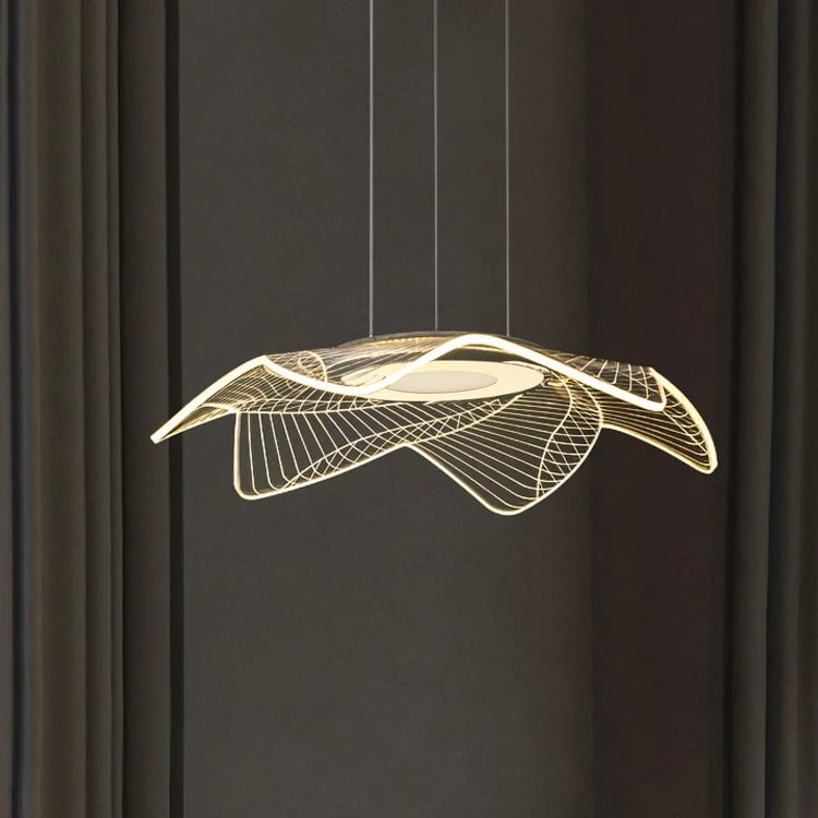 Modern LED Acrylic Pendant Light Unique Floating｜Homary UK