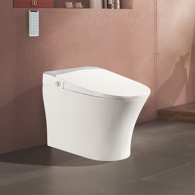 Automatic Toilet One-Piece Floor Mounted Smart Toilet Self-clean｜Homary UK