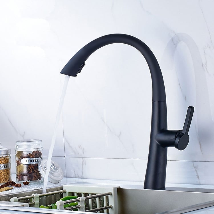 Single Handle Rotatable Mono Pull Out Kitchen Tap with Dual-Function ...