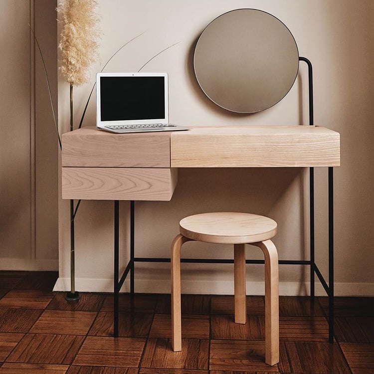 Modern Makeup Vanity Desk with Mirror Dressing Table Makeup Desk with ...